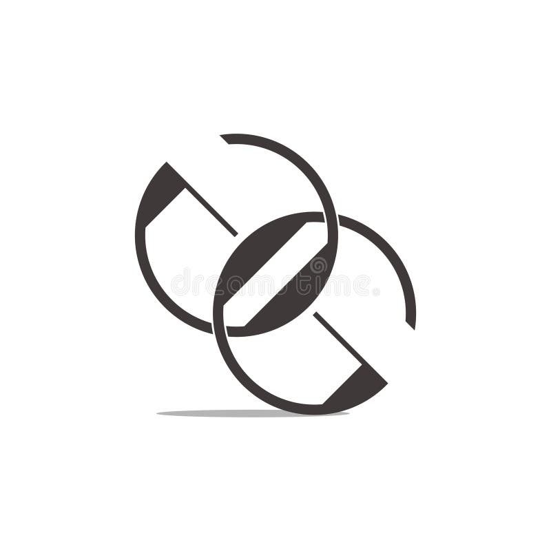 Letter Gg Shadow Linked Geometric Overlap Design Symbol Logo Vector ...