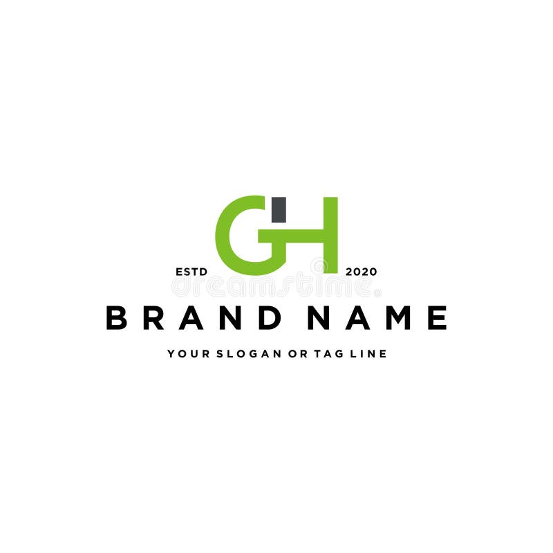 Letter GH Logo Design Vector Stock Vector - Illustration of initial ...