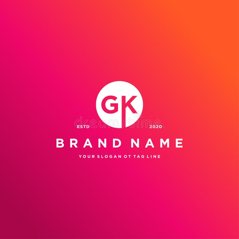 Letter GK Logo Design Vector Stock Vector - Illustration of branding ...