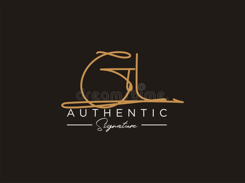 Letter GL Signature Logo Template Vector Stock Vector - Illustration of ...