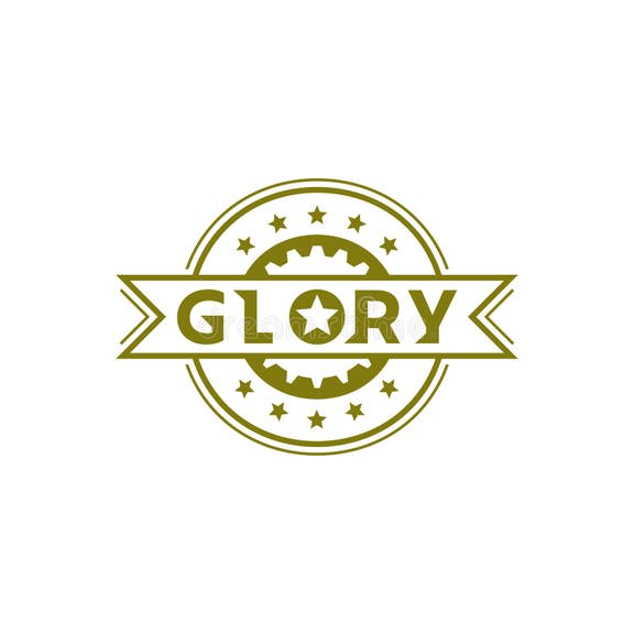 Letter GLORY Star Emblem Logo Vector Stock Vector - Illustration of ...