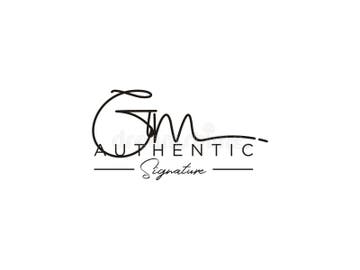 Letter GM Signature Logo Template Vector Stock Vector - Illustration of ...