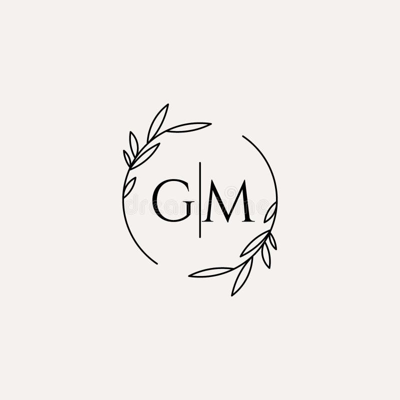 Letter Gm Simple Monogram Stock Illustrations – 872 Letter Gm Simple ...