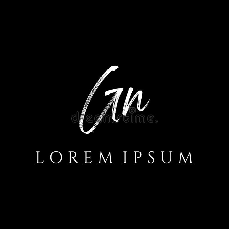 Letter GN Simple Monogram Logo Icon Design. Stock Vector - Illustration ...