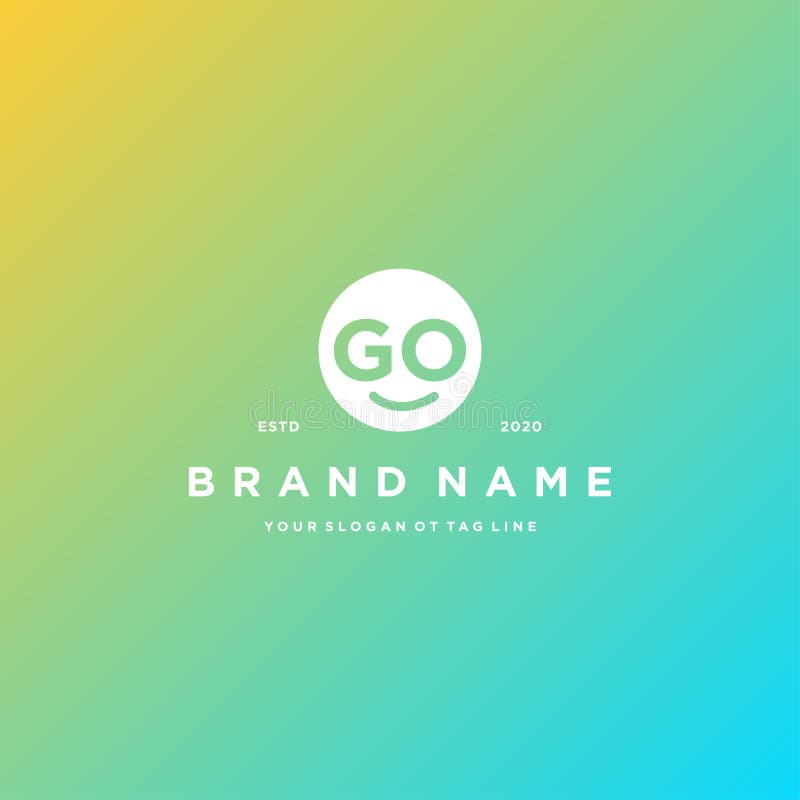 Letter GO Logo Design Vector Stock Vector - Illustration of emblem ...