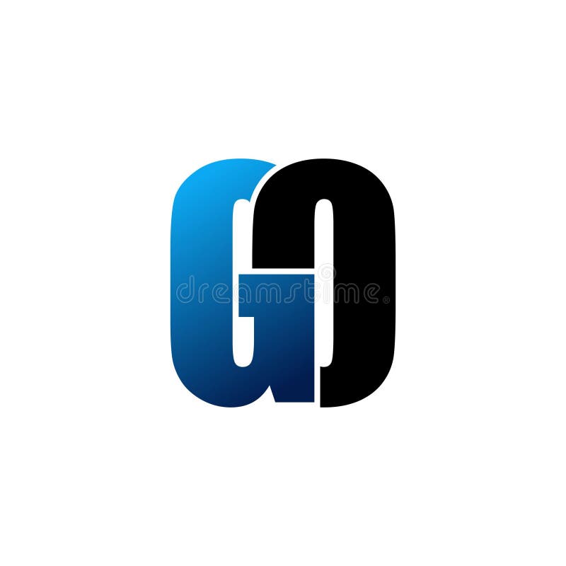 Letter GO Simple Logo Icon Design Vector. Stock Vector - Illustration ...