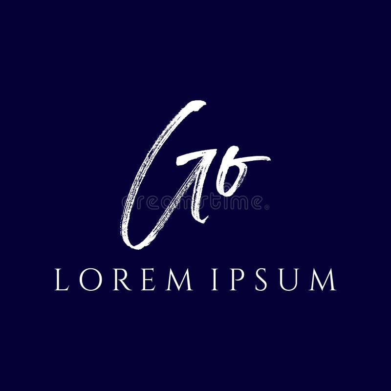 Letter GO Simple Monogram Logo Icon Design. Stock Vector - Illustration ...