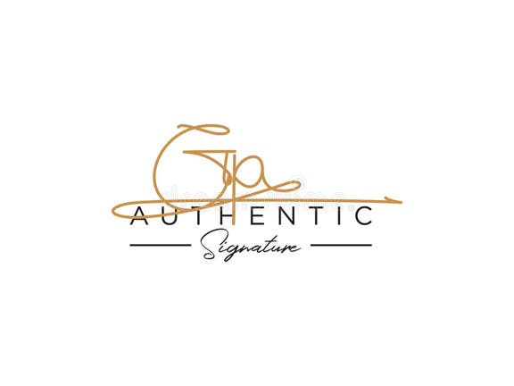 Letter GP Signature Logo Template Vector Stock Vector - Illustration of ...