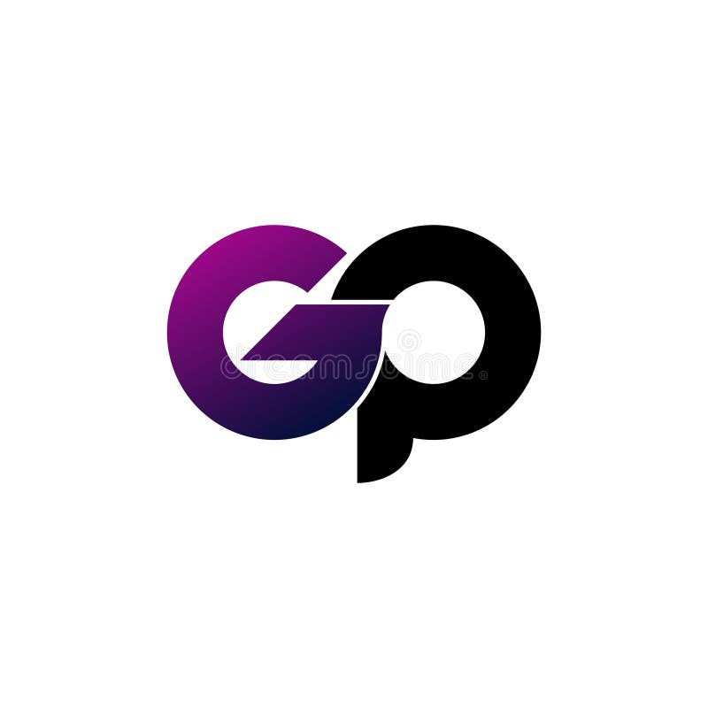 Letter GP Simple Logo Icon Design Vector. Stock Vector - Illustration ...