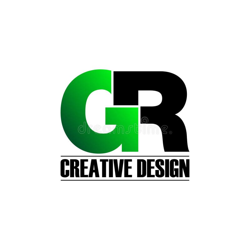 Gr Logo Letter Design Vector Stock Illustrations – 1,600 Gr Logo Letter ...
