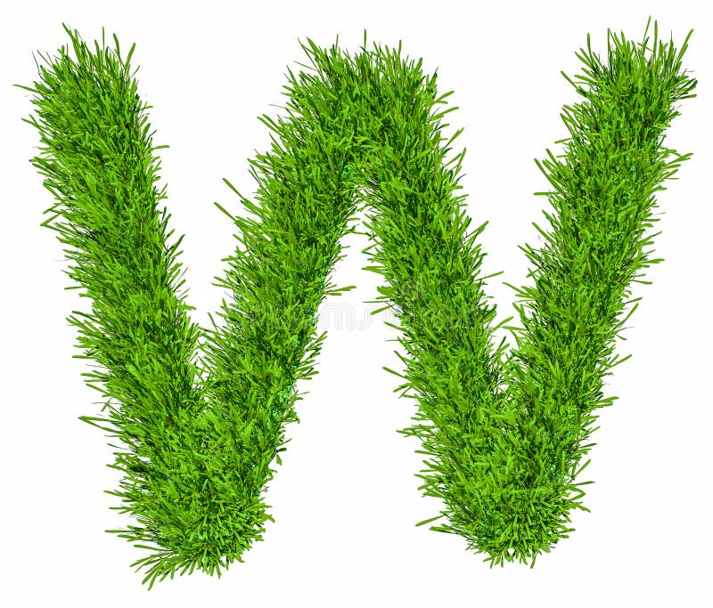 Letter W Grass Stock Illustrations – 200 Letter W Grass Stock ...