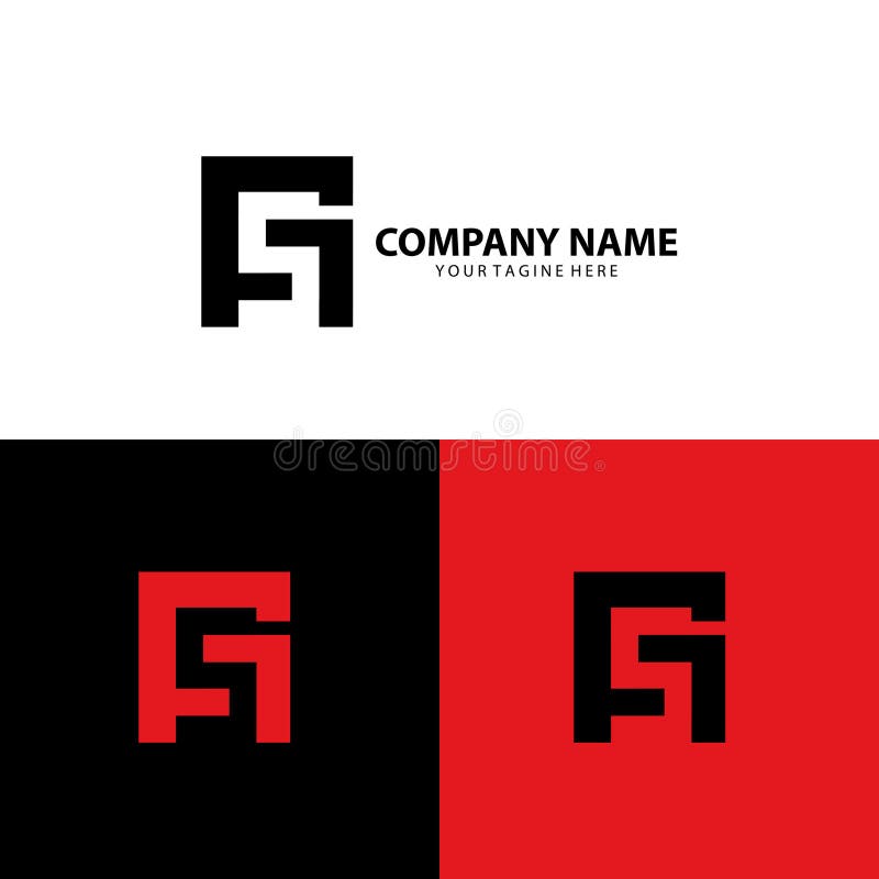 Letter GS Logo Design Vector Stock Vector - Illustration of concept ...