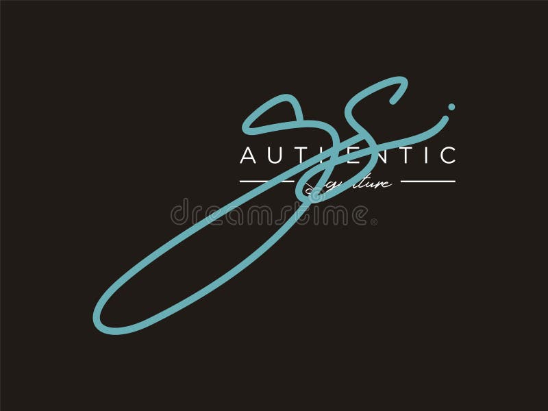 Letter GS Signature Logo Template Vector Stock Vector - Illustration of ...