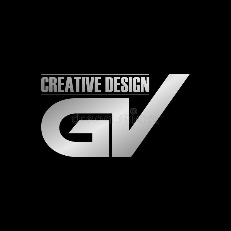 Letter GV Simple Logo Icon Design Vector Stock Vector - Illustration of ...