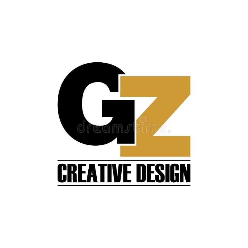 Letter GZ Simple Monogram Logo Icon Design. Stock Vector - Illustration ...