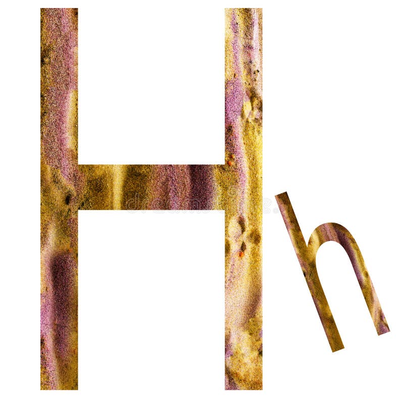 Letter h of alphabet stock photo. Image of isolation - 149829688