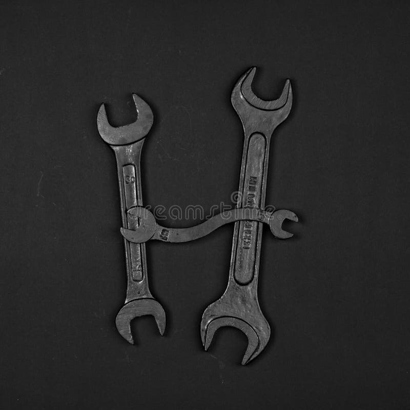 Letter W. Alphabet Made of Repair Tools Stock Image - Image of creative ...