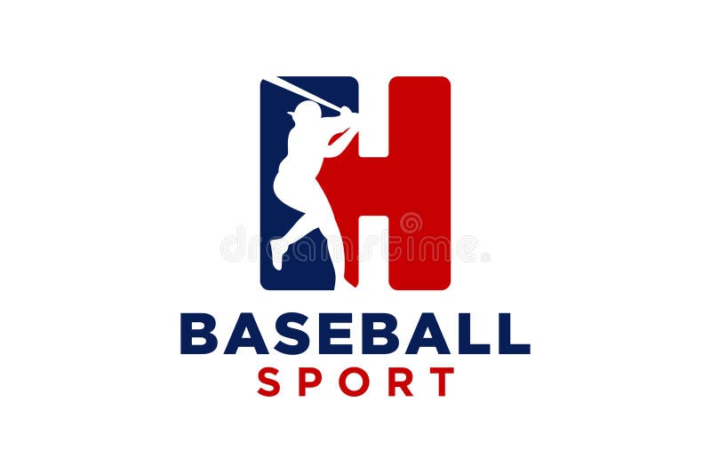 Letter H Baseball Logo Icon Vector Template, Stock Vector ...