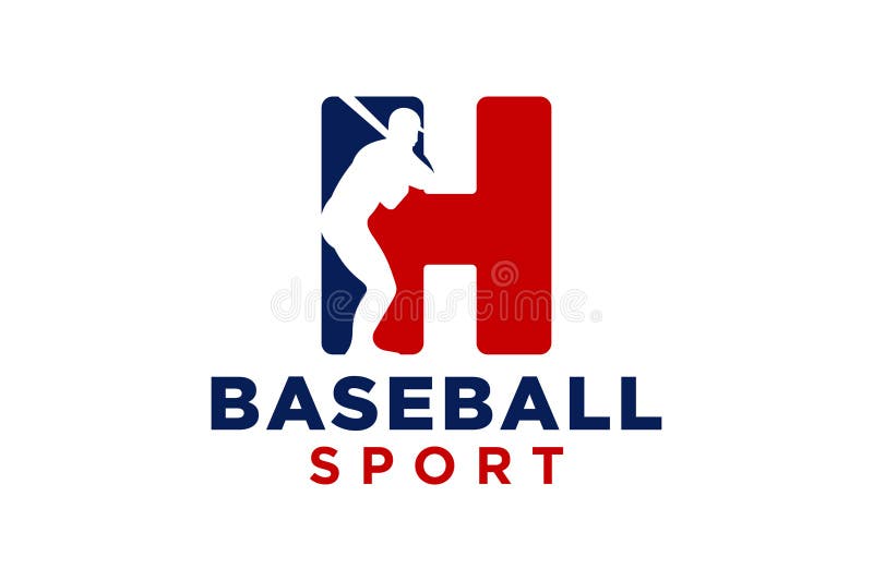 Letter H Baseball Logo Icon Vector Template, Stock Vector ...