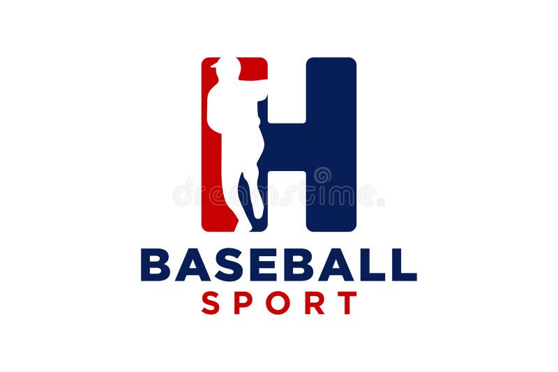 Letter H Baseball Logo Icon Vector Template, Stock Vector ...
