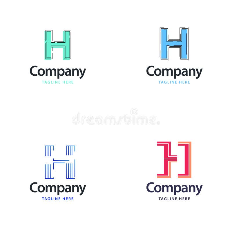 Letter H Big Logo Pack Design Creative Modern Logos Design for Your ...