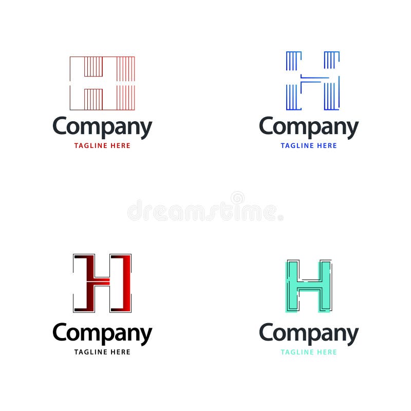 Letter H Big Logo Pack Design Creative Modern Logos Design for Your ...