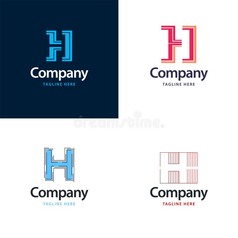 Letter H Big Logo Pack Design Creative Modern Logos Design for Your ...