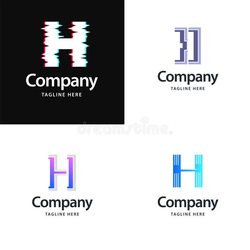 Letter H Big Logo Pack Design Creative Modern Logos Design for Your ...