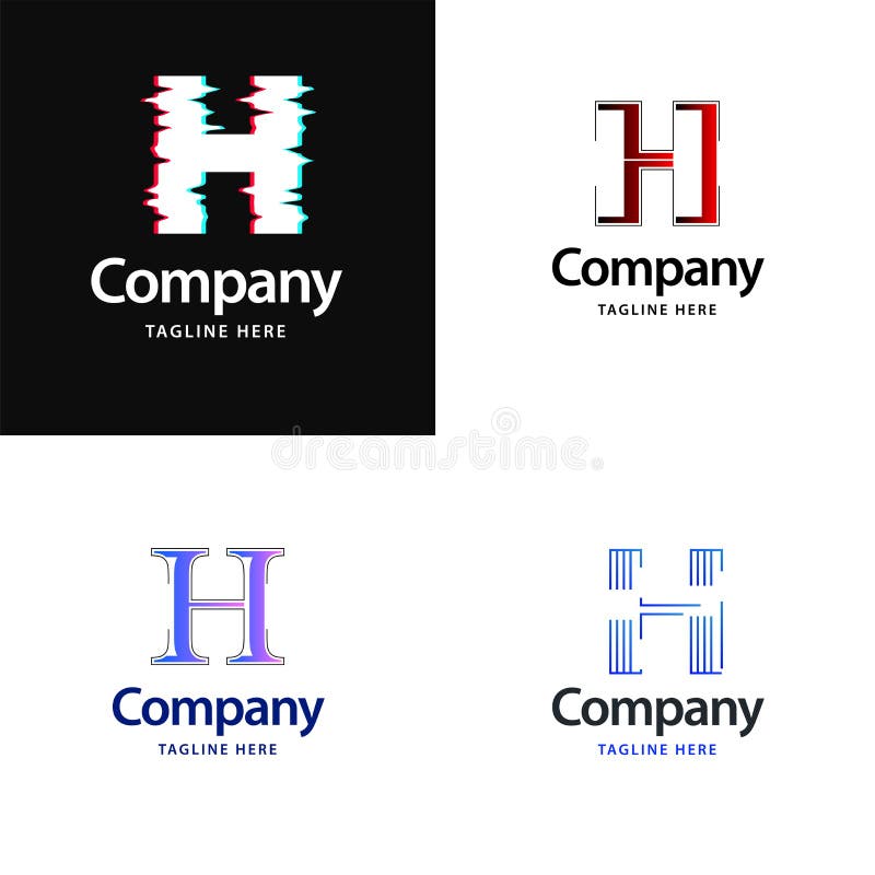 Letter H Big Logo Pack Design Creative Modern Logos Design for Your ...
