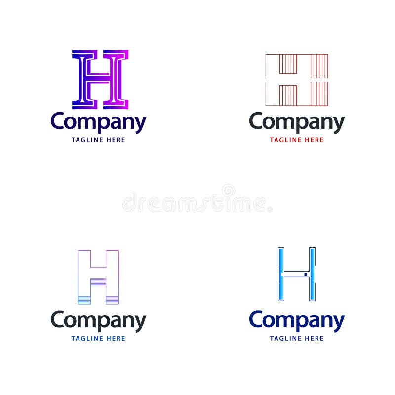 Letter H Big Logo Pack Design Creative Modern Logos Design for Your ...