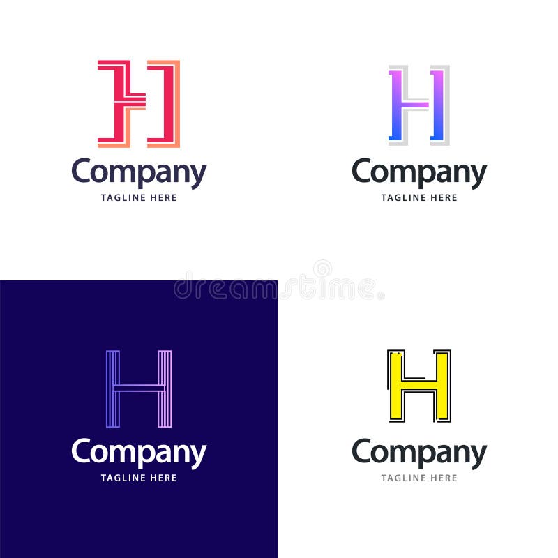 Letter H Big Logo Pack Design Creative Modern Logos Design for Your ...