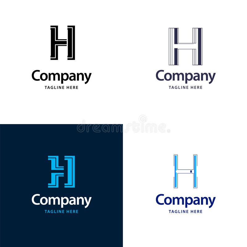 Letter H Big Logo Pack Design Creative Modern Logos Design for Your ...