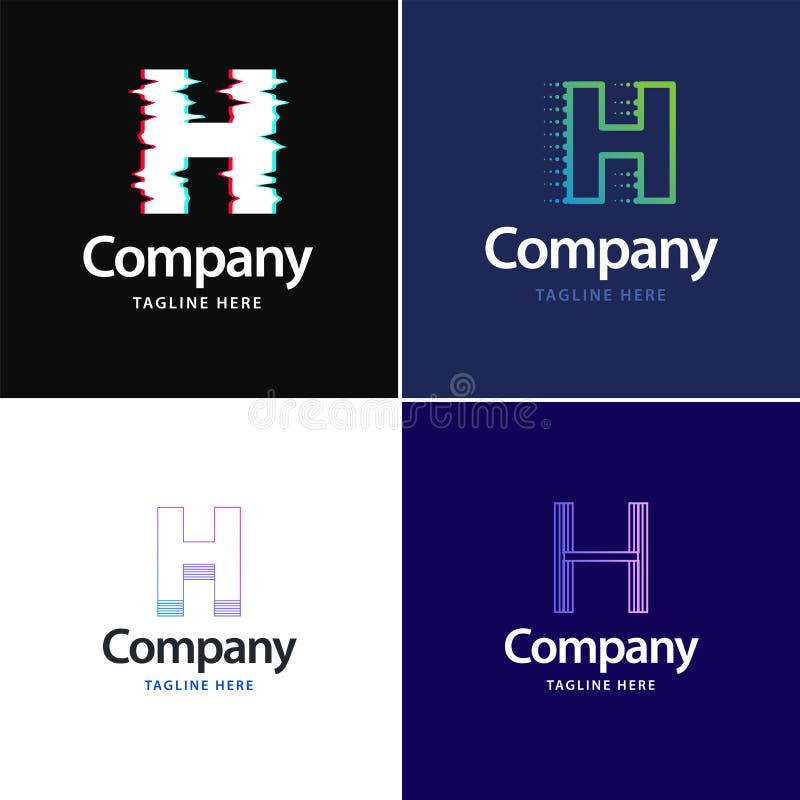 Letter H Big Logo Pack Design Creative Modern Logos Design for Your ...