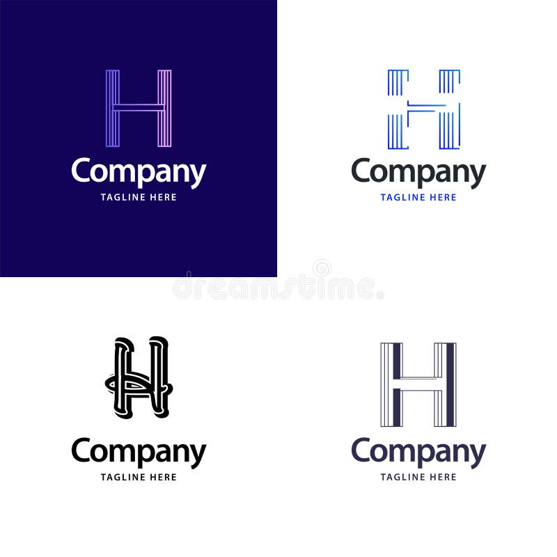 Letter H Big Logo Pack Design Creative Modern Logos Design for Your ...