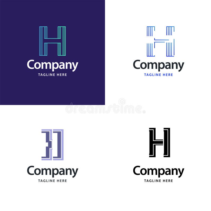 Letter H Big Logo Pack Design Creative Modern Logos Design for Your ...