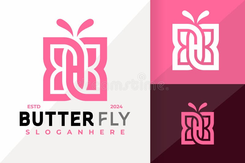 Letter H Butterfly Logo Icon Vector Design. Creative Simple Logos ...
