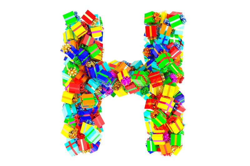 Present Bow Letter H Stock Illustrations – 14 Present Bow Letter H ...