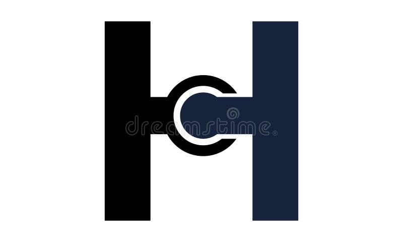 Letter H Connection stock vector. Illustration of industrial - 104575152