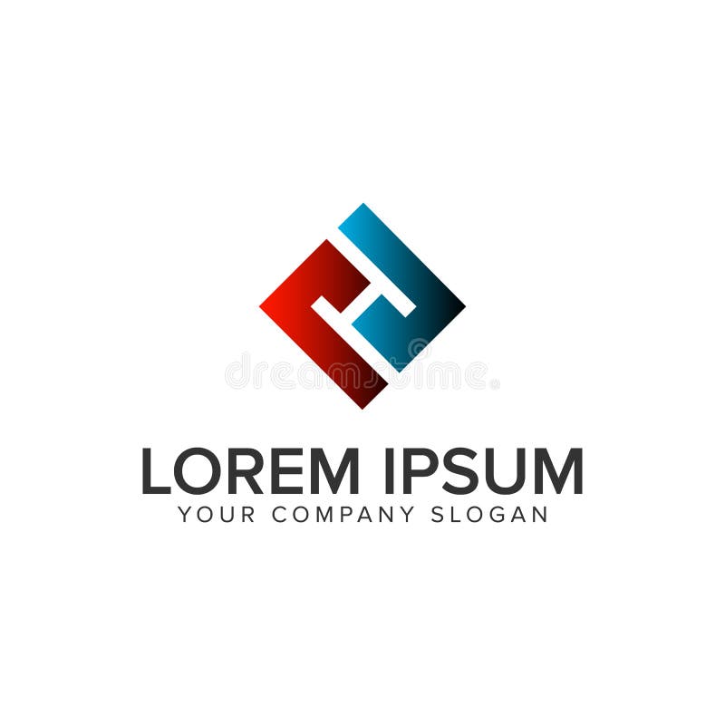 Letter H Creative Unique Logo Design Concept Template. Fully Editable ...