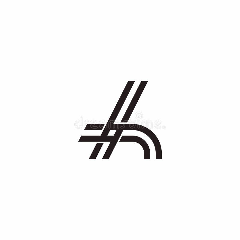 Letter H Hastag Symbol Geometric Logo Vector Stock Vector ...