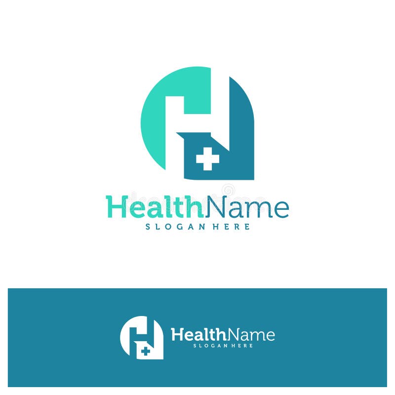 Letter H Health Logo Design Template. Initial H Logo Concept Vector ...