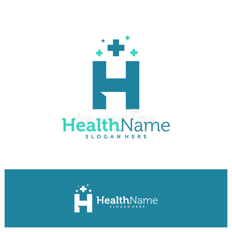 Letter H Health Logo Design Template. Initial H Logo Concept Vector ...