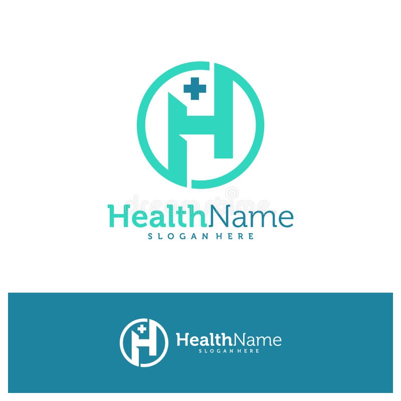 Letter H Health Logo Design Template. Initial H Logo Concept Vector ...