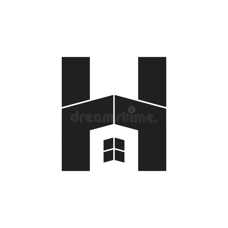 Letter H Home Geometric Logo Stock Vector - Illustration of colorful ...