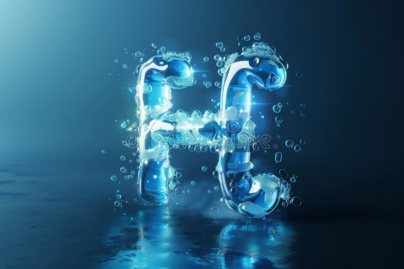 Letter H, Hydrogen Fuel Concept Stock Image - Image of travel, onboard ...