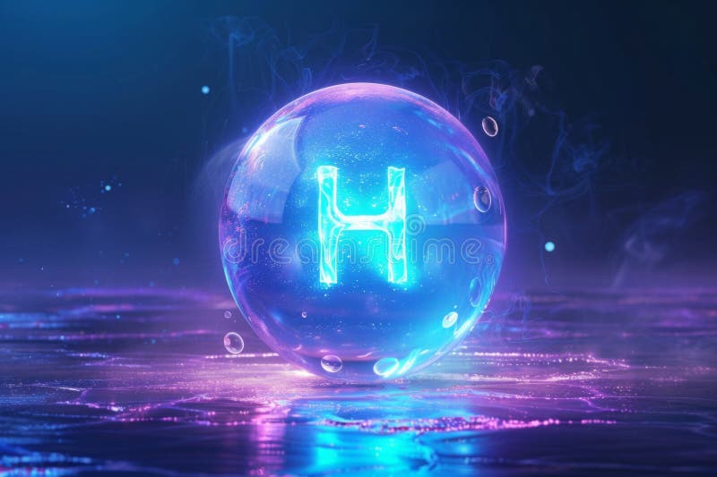 Letter H, Hydrogen Fuel Concept Stock Image - Image of technology ...