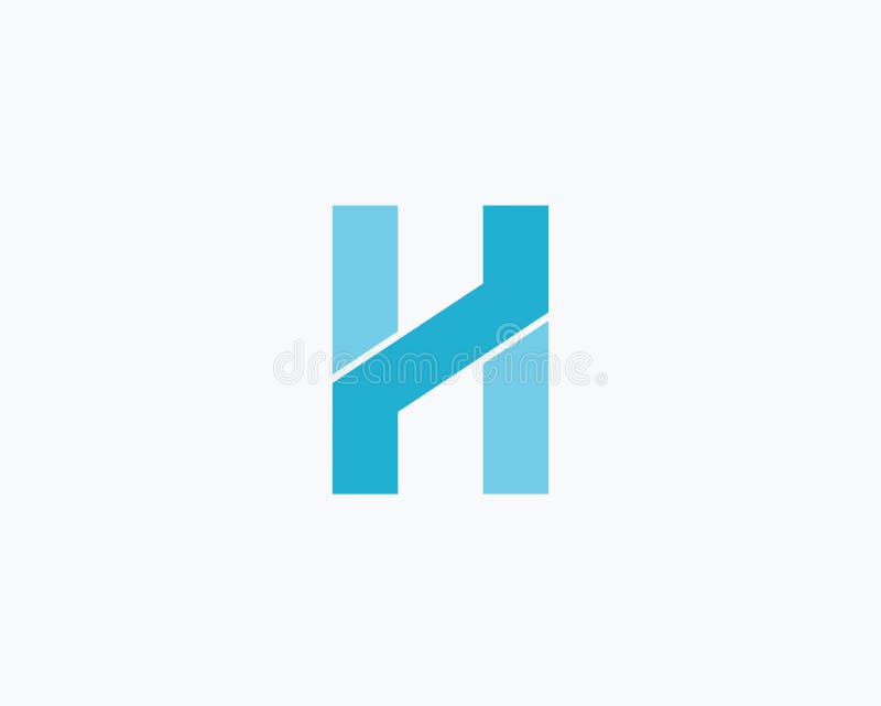 Letter H Icon Alphabet Symbol. Stock Illustration - Illustration of ...