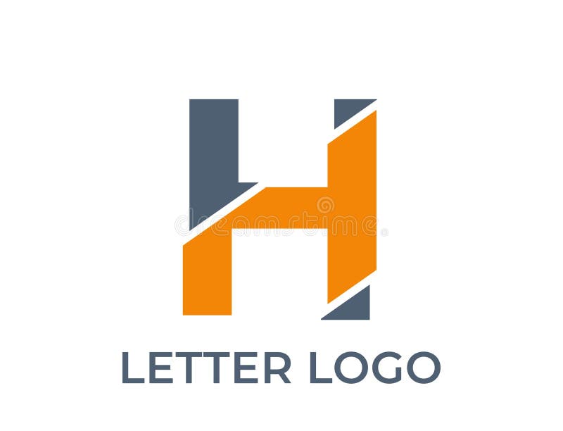 Letter H Logo Design. Alphabet Brand Identity Logotype Stock Vector ...