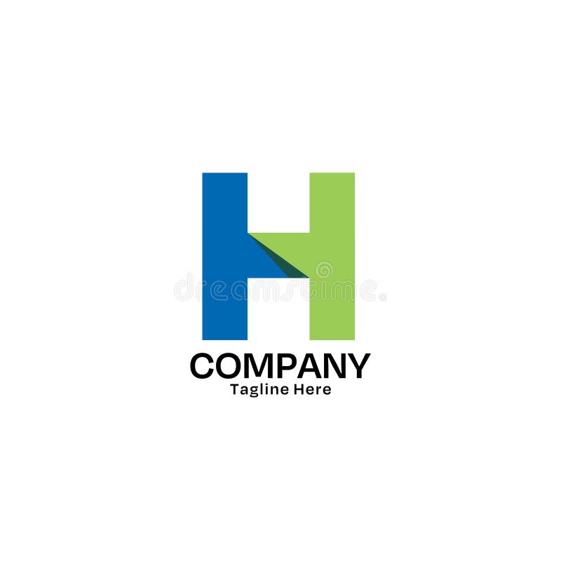 Letter H Company Logo Design Template Stock Vector - Illustration of ...