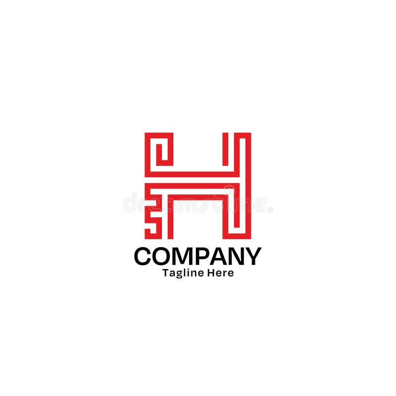 Letter H Company Logo Design Template Stock Vector - Illustration of ...